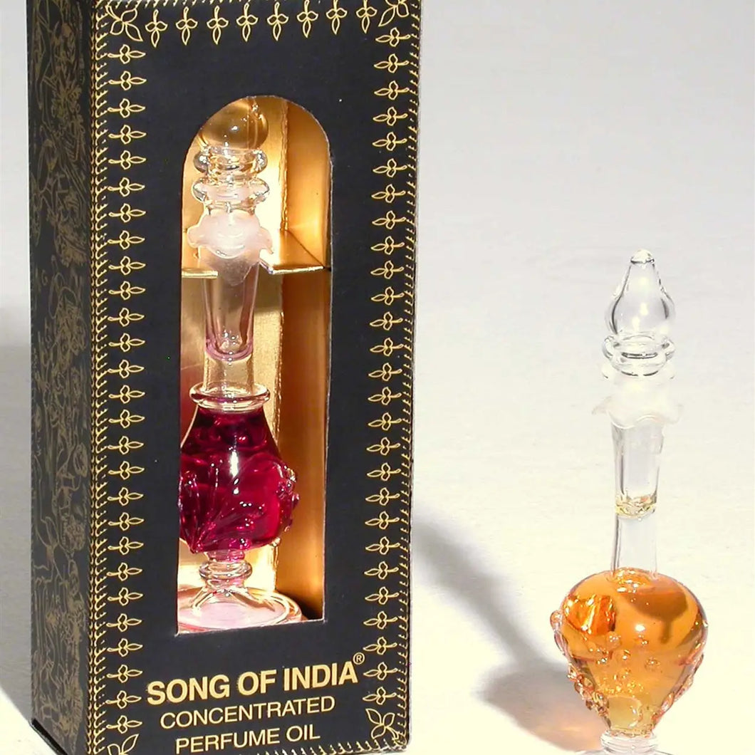 Amber Perfume Oil - Fancy Handblown Glass Bottle – The Divine Key by ...