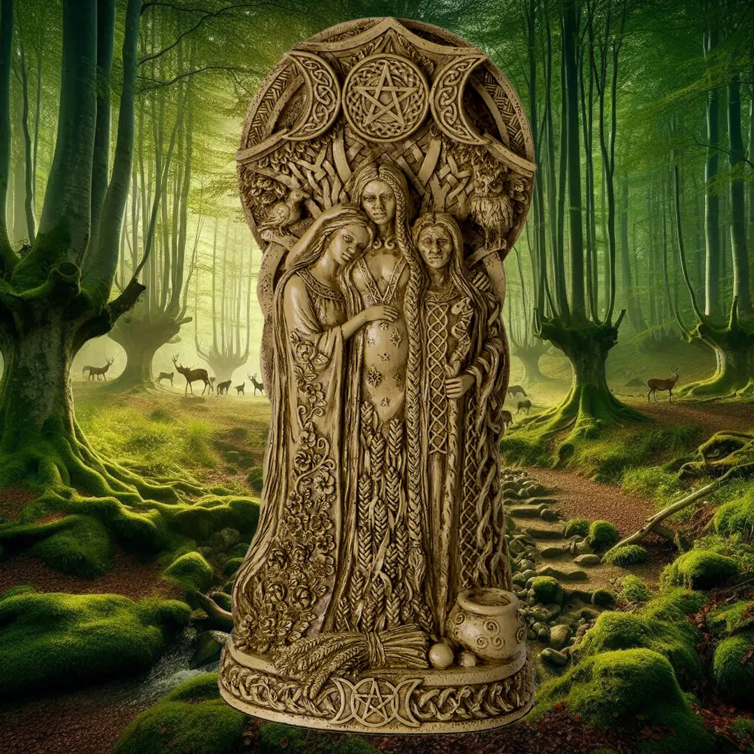 Triple Goddess Statue (Maiden, Mother, Crone) – The Divine Key by ...