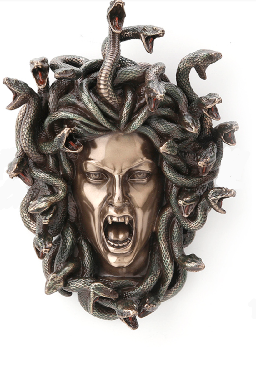 Medusa Wall Plaque (Healing, Feminine Power, Shadow Work, Remove Anger ...